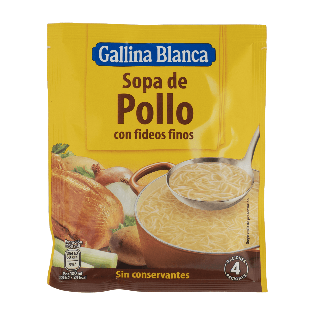 Sopa deshidratada de pollo con fideos finos GALLINA BLANCA® - ALDI