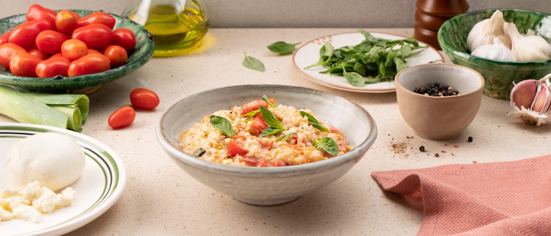 Risotto de mozzarella, tomatitos y albahaca | ALDI Supermercados
