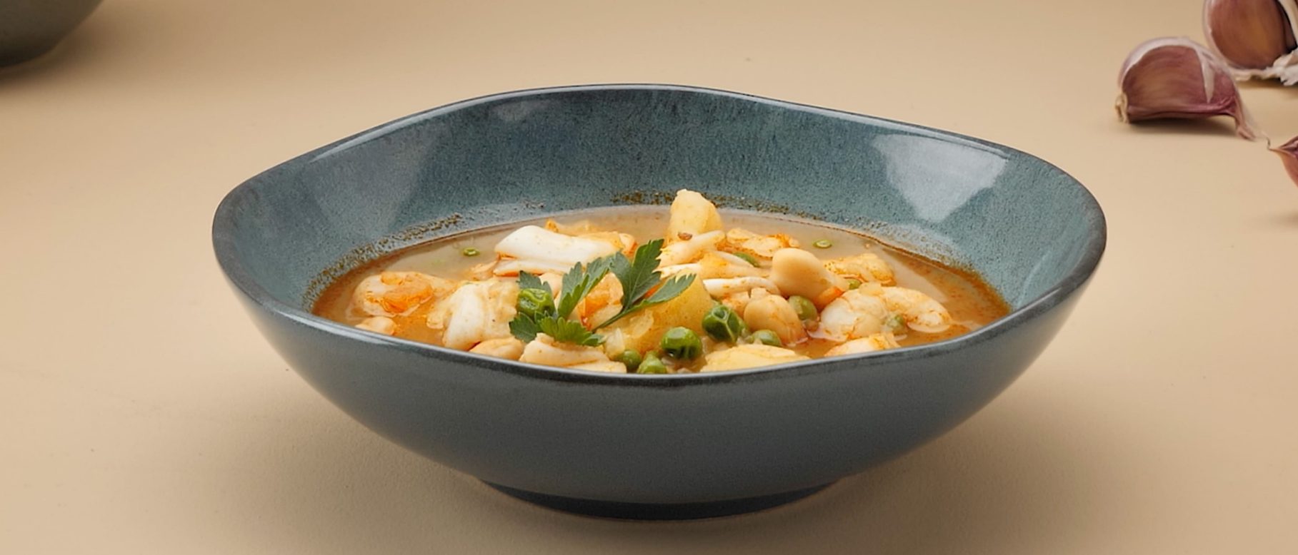 Receta de sepia con patatas y gambas (en microondas) - ALDI